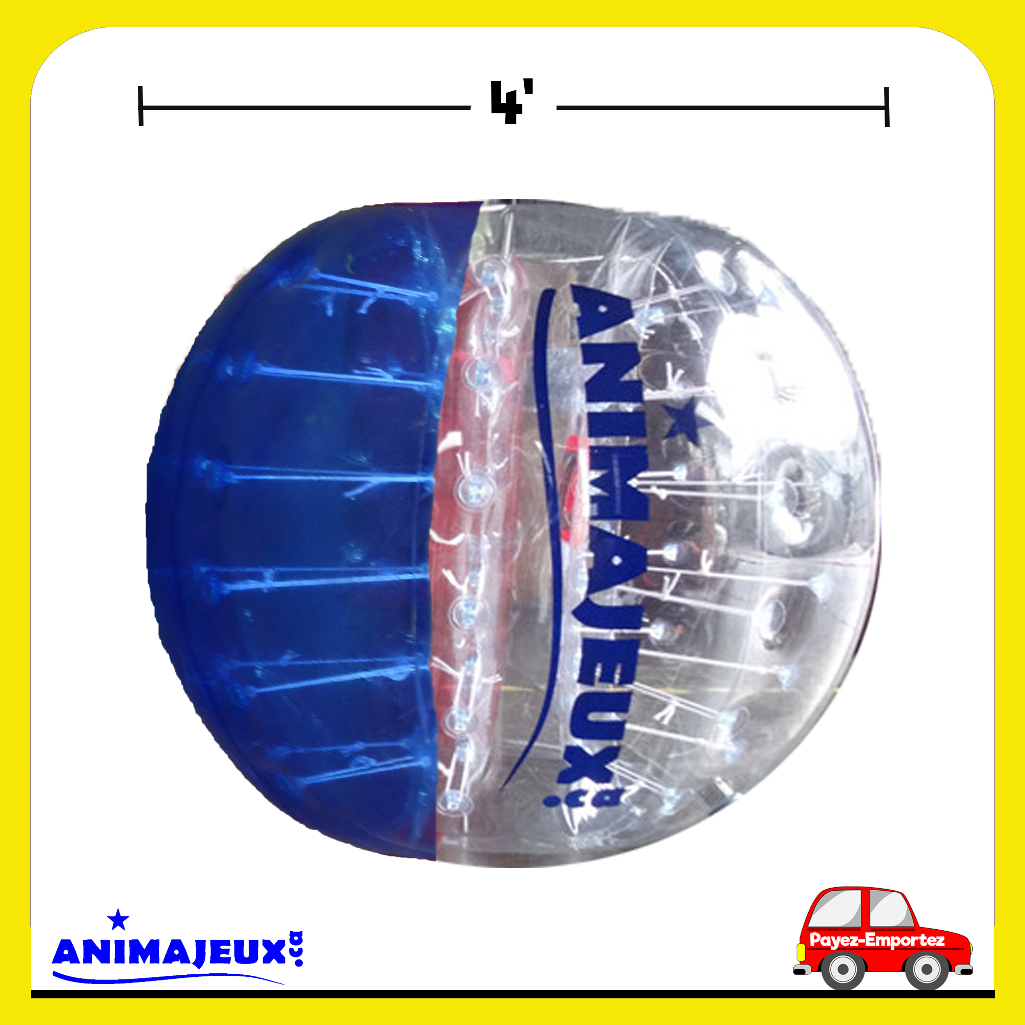 Soccer Boule 4Heure (Enfant) - Soccer Bulle & Tag à l'arc - Animajeux